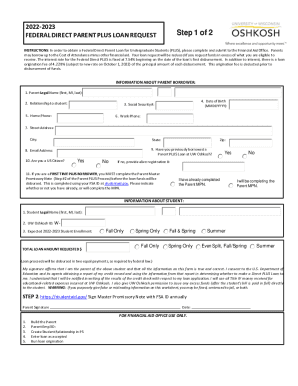 Fillable Online Step 1 of 2 - UW-Oshkosh Fax Email Print - pdfFiller