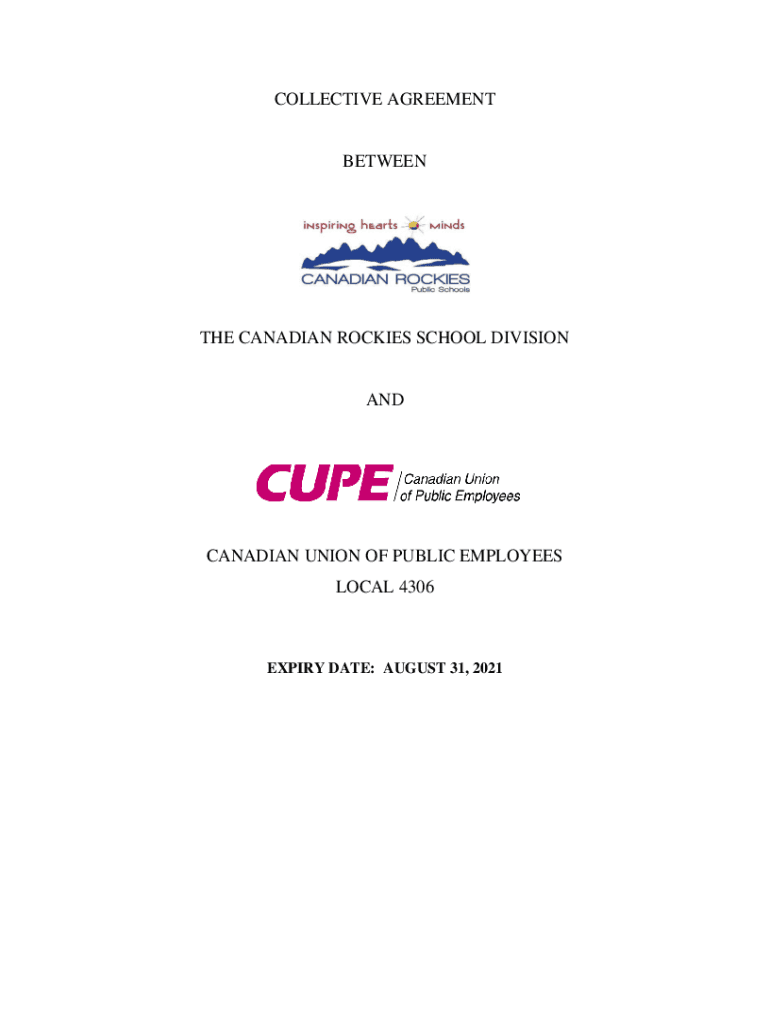 Fillable Online alberta cupe THE CANADIAN ROCKIES SCHOOL DIVISION Fax Email Print - pdfFiller