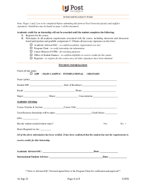 Fillable Online OCPS Internship Application Student Teacher Acceptance Form Fax Email Print ...
