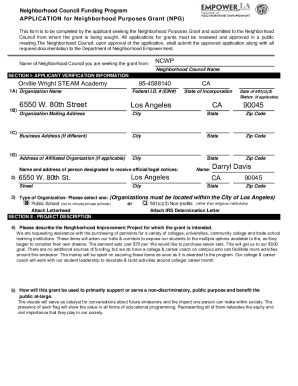 Fillable Online All applications for grants must be reviewed and ...