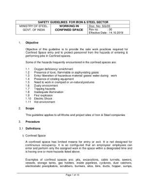 Fillable Online steel gov 25 Safety Guidelines for Iron & Steel ...