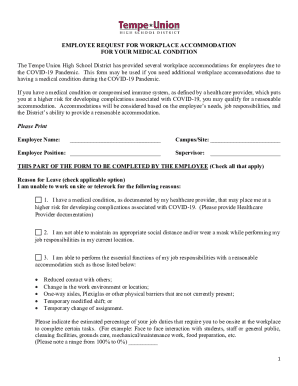 Fillable Online employee request for modified work assignment Fax Email ...