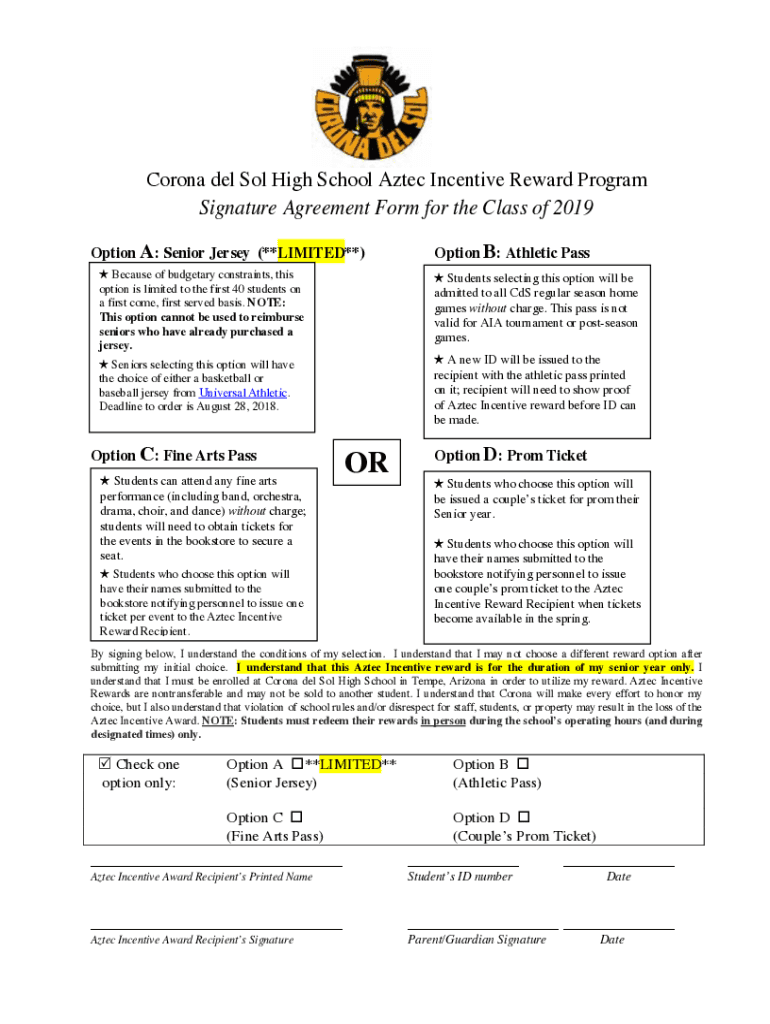 Fillable Online 2019 AZTEC Incentive Agreement Form.doc Fax Email Print ...