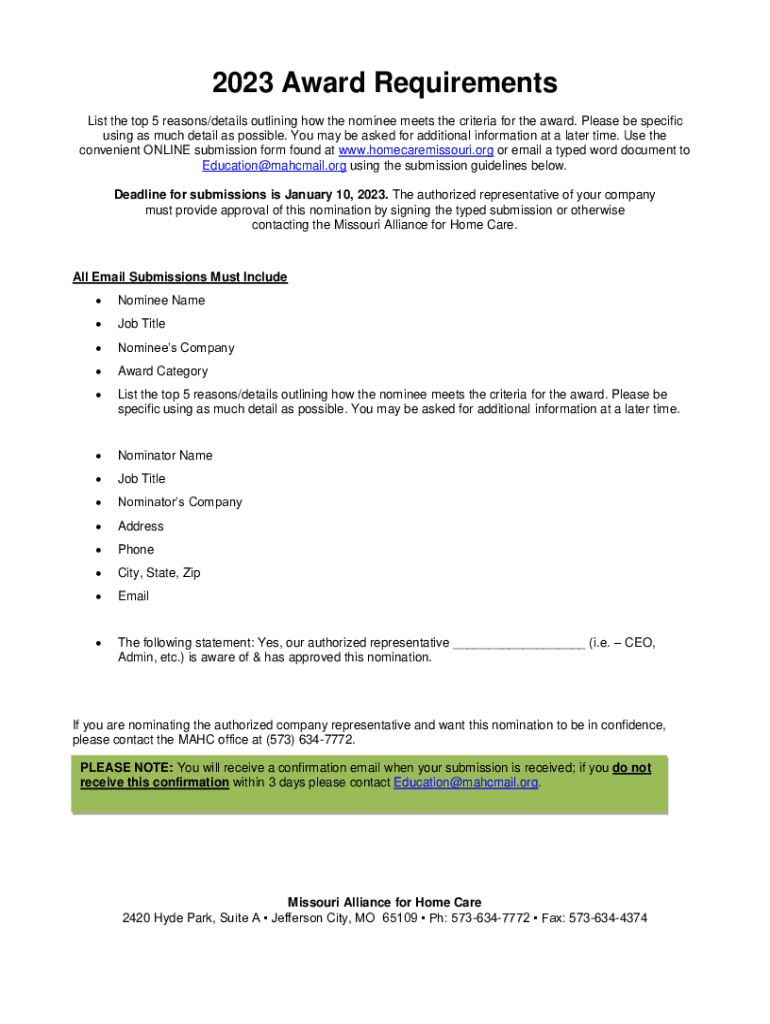 Fillable Online Sample Nominations - Ross Way Staff Excellence Award at ...