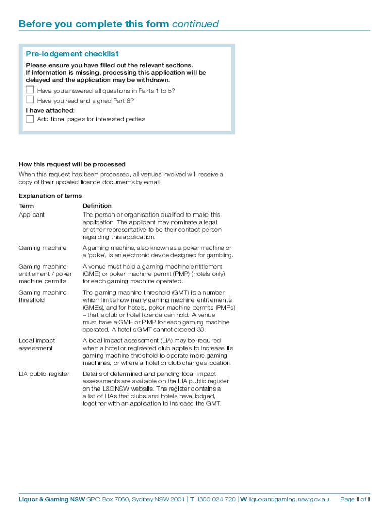 Fillable Online Gaming machine entitlement lease transfer registered ...