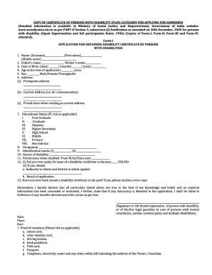 Fillable Online Form-II Disability Certificate (In cases of amputation ... - IGCAR Fax Email ...