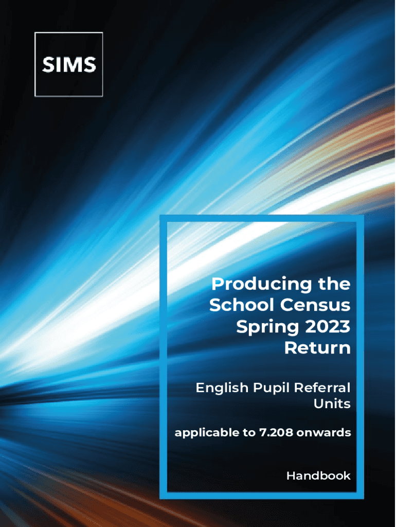 Fillable Online Producing the School Census Spring 2023 Return (English ...
