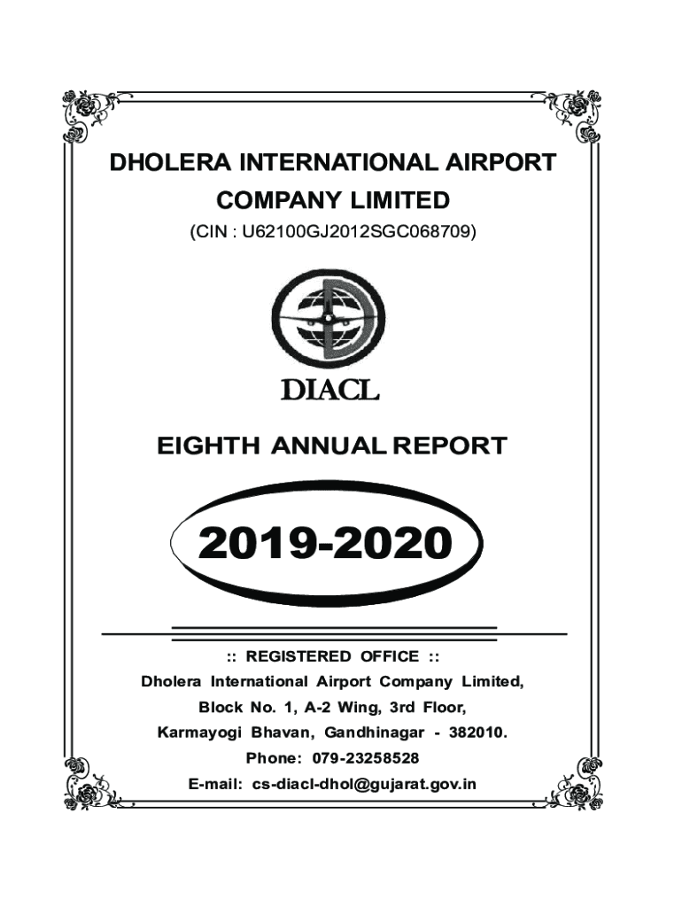 Fillable Online Dholera International Airport Company Limited - Zauba ...