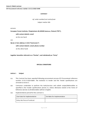 Fillable Online EFI Procurement reference number 12-15 Fax Email Print ...