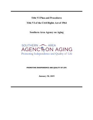 Fillable Online Southern AAA Title VI Plan - w-signatures Section 5310 ...