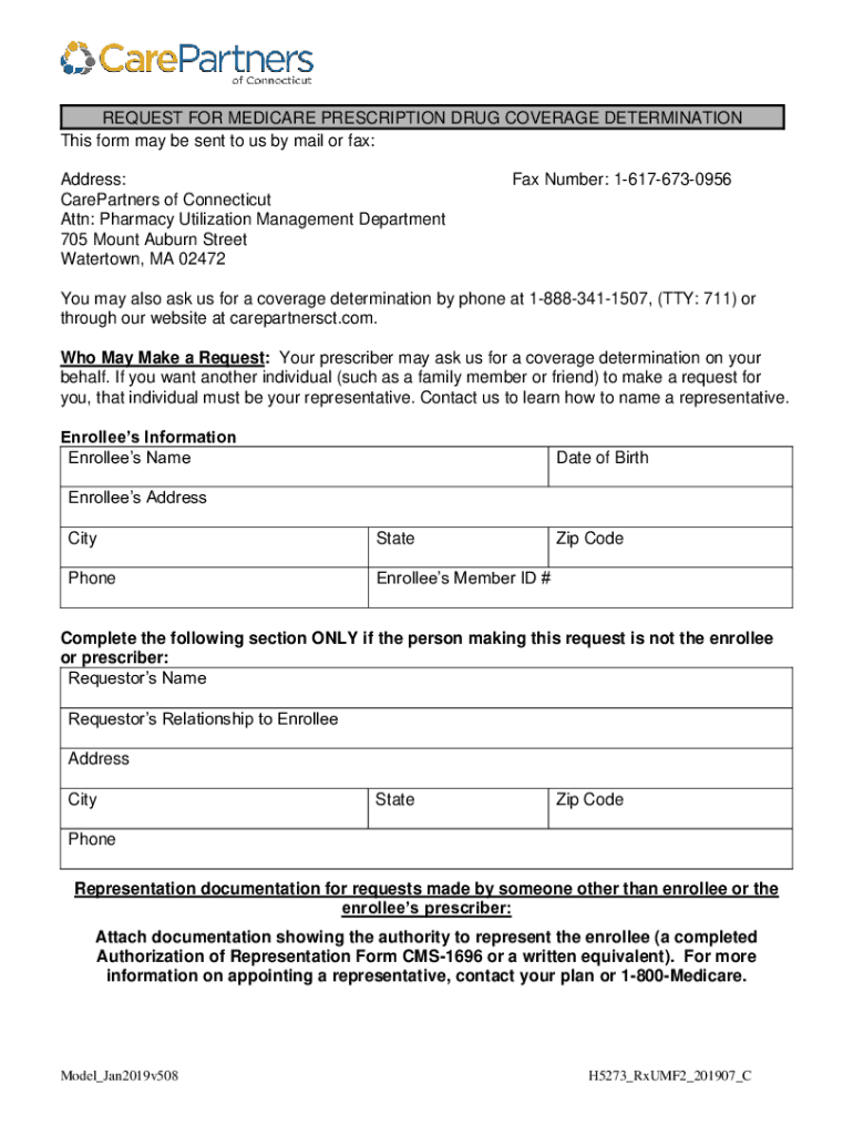 Fillable Online Fillable Online CarePartners of Connecticut Fax Email ...