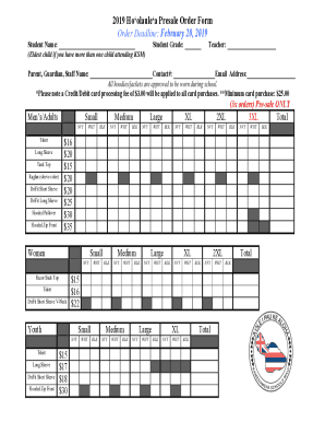 Fillable Online 2019 LOGO Presale Order Form FINAL.doc Fax Email Print ...