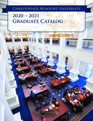 Fillable Online sail cnu Graduate Catalog - Public Information ...