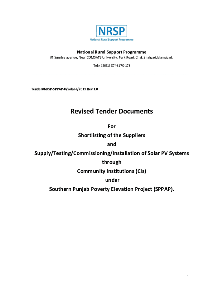 Fillable Online National Rural Support Programme (Pakistan) (NRSP) Fax ...