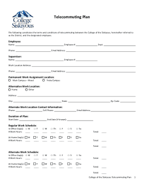 Fillable Online Return to Campus Work Location Plan - College of the ...