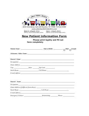 Patient Ination Sheet - Fill Out and Sign Printable PDF ... Doc Template | pdfFiller
