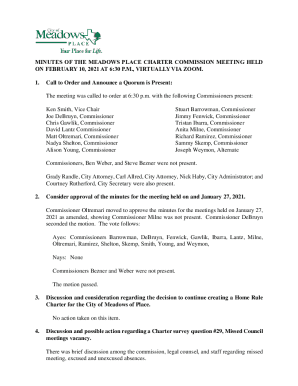 Fillable Online , VIRTUALLY VIA ZOOM Fax Email Print - pdfFiller