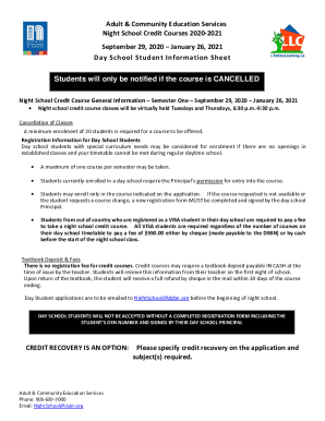 Fillable Online sirwinston dsbn January 26, 2021 Day School Student ...