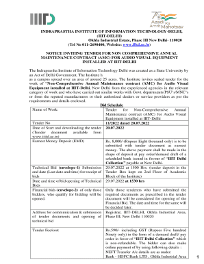 Fillable Online notice inviting tender for amc cctv surveillance system ...