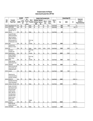 Fillable Online Annual Procurement PlanNon Common-use Supplies and ...