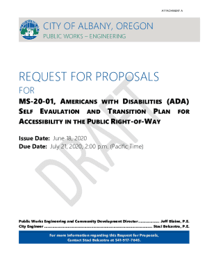 Fillable Online Americans with Disabilities Act Transition Plan for ...