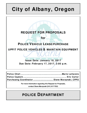 Fillable Online proposal submitted by Wire Works LLC, for police vehicle lease ... Fax Email ...