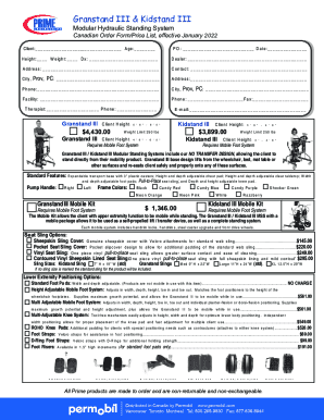 Fillable Online Grandstand III Modular Standing FramePerformance Health ...
