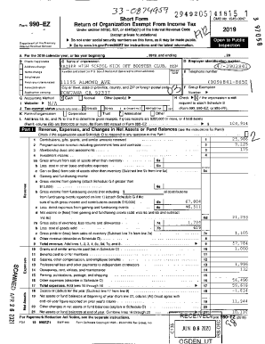 Fillable Online Form 990-EZ 2019 - Candid Fax Email Print - pdfFiller
