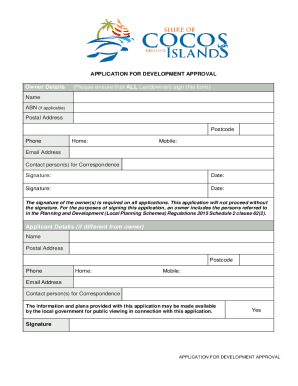 Fillable Online Applicant-Property Owner Signature Form Fax Email Print ...
