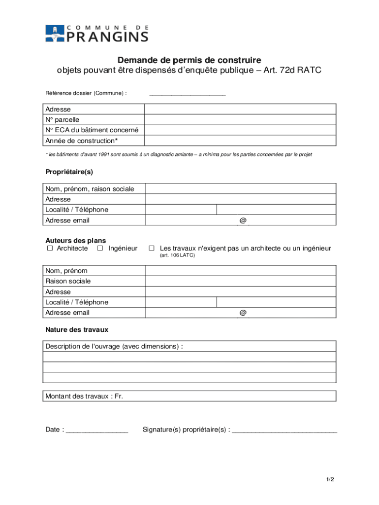 Remplissable En Ligne Raliser son dossier en vue d'une demande de permis de ... Fax Email ...