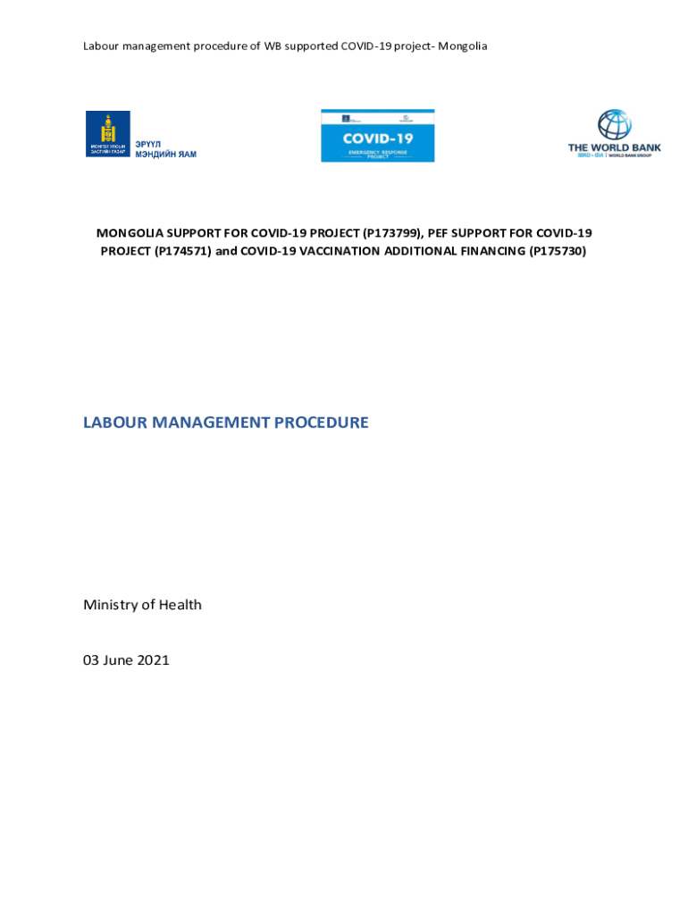 Fillable Online Labor Management Procedures COVID Template Fax Email ...