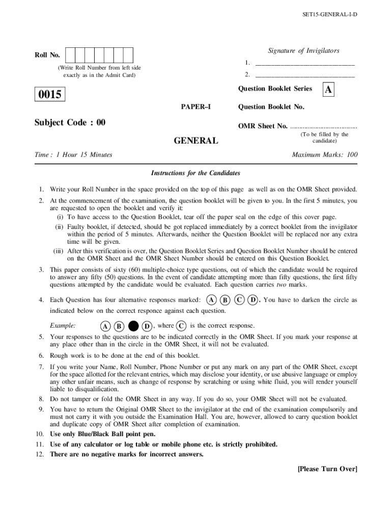 Fillable Online Fillable Online (Write Roll Number from left side Fax ...