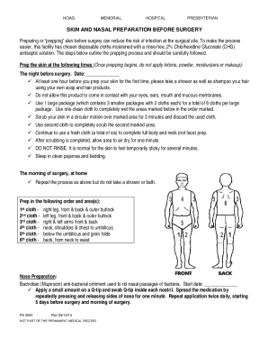 Fillable Online Nose to Toes Pre-Op Prepping Systems - Sage Products ...