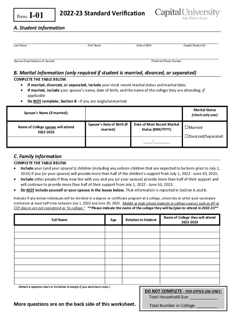 Fillable Online D-01 Standard VF 18-19 Fax Email Print - pdfFiller