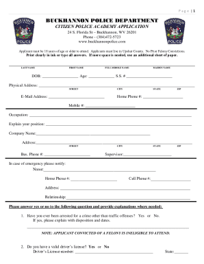 Fillable Online Police Civil Service Receiving Applications for Entry ...