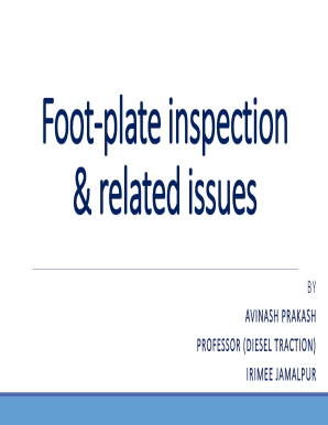 Fillable Online What is footplate inspection ??Indian ...