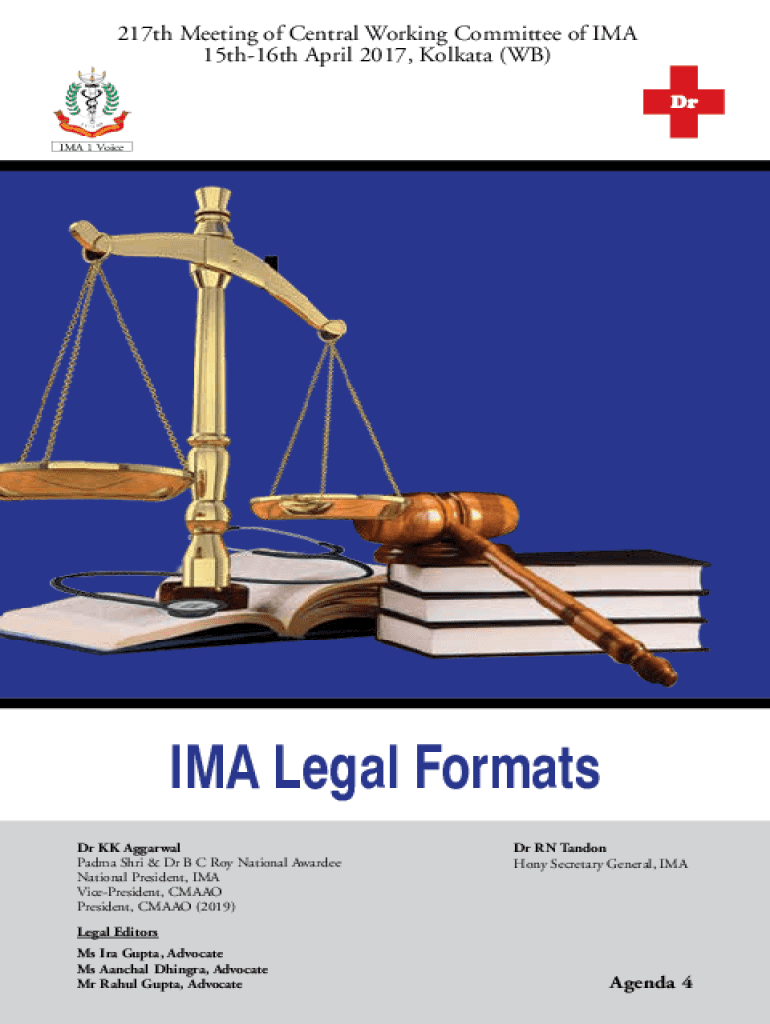 Fillable Online Dr. K. K. Aggarwal, President, IMA: Vision & Road Map ...