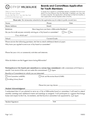 Fillable Online BCC Application Form - Youth Members Fax Email Print ...