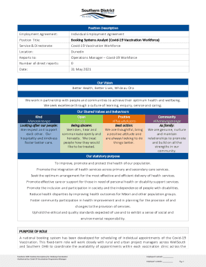 Fillable Online Booking Systems Analyst (Covid-19 Vac Fax Email Print ...