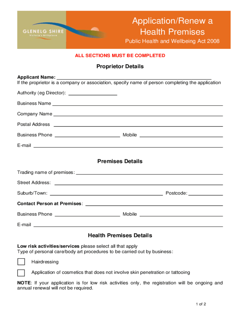 Fillable Online application-for-transfer-of-registration-public-health ...