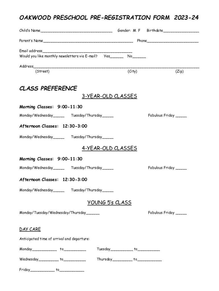 Fillable Online PRE-REGISTRATION FORM - cloudfront.net Fax Email Print ...