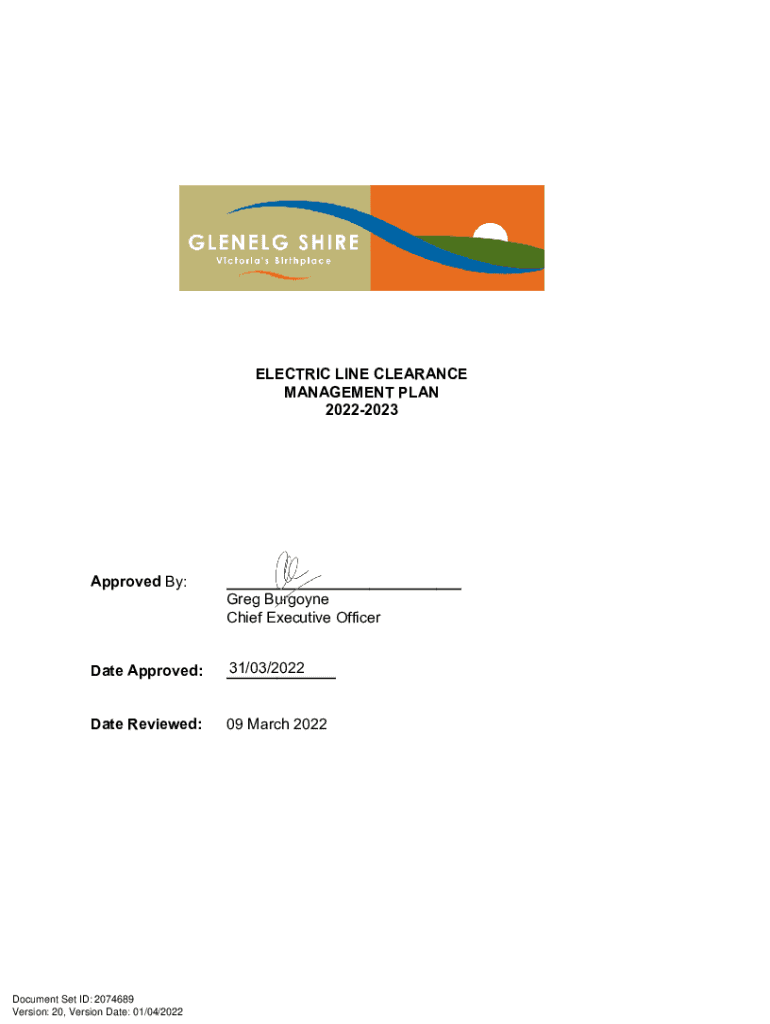 Fillable Online ELECTRIC LINE CLEARANCE Fax Email Print - pdfFiller