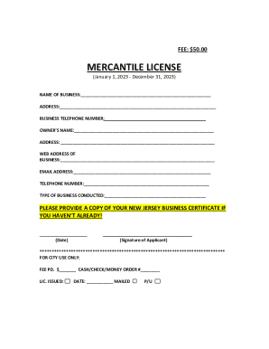 Fillable Online Applications and Forms - City of Perth Amboy Fax Email ...