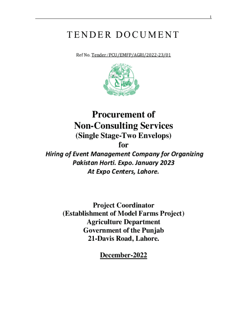 Fillable Online Standard Tender Document (National) For Procurement of ... Fax Email Print ...