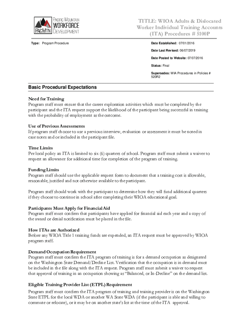 Fillable Online 20 CFR Part 680 -- Adult and Dislocated Worker ...