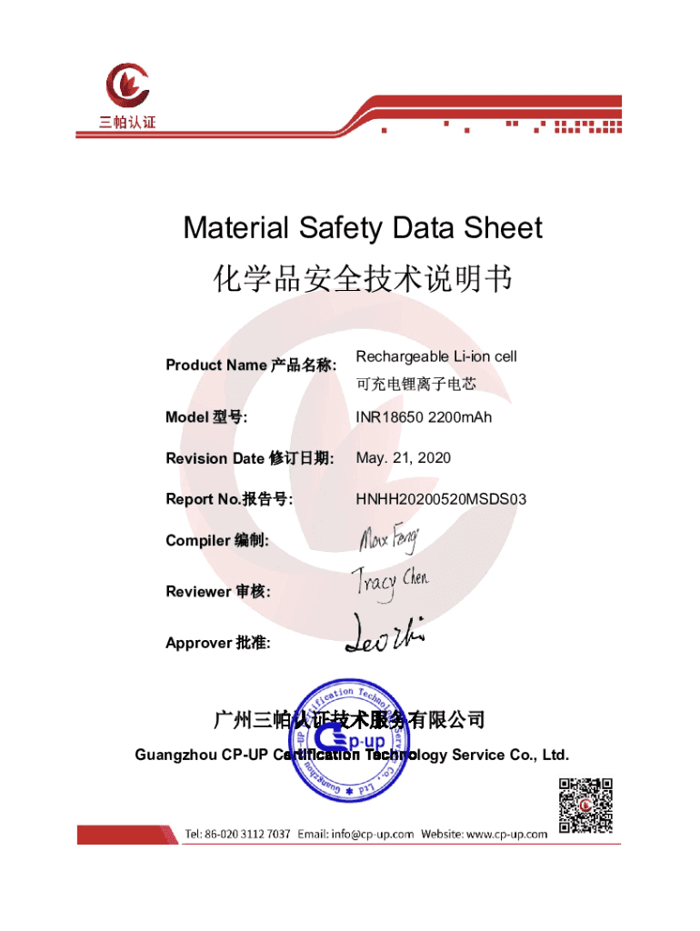 Fillable Online Safety Data Sheet (SDS) Report - Parts Express Fax ...