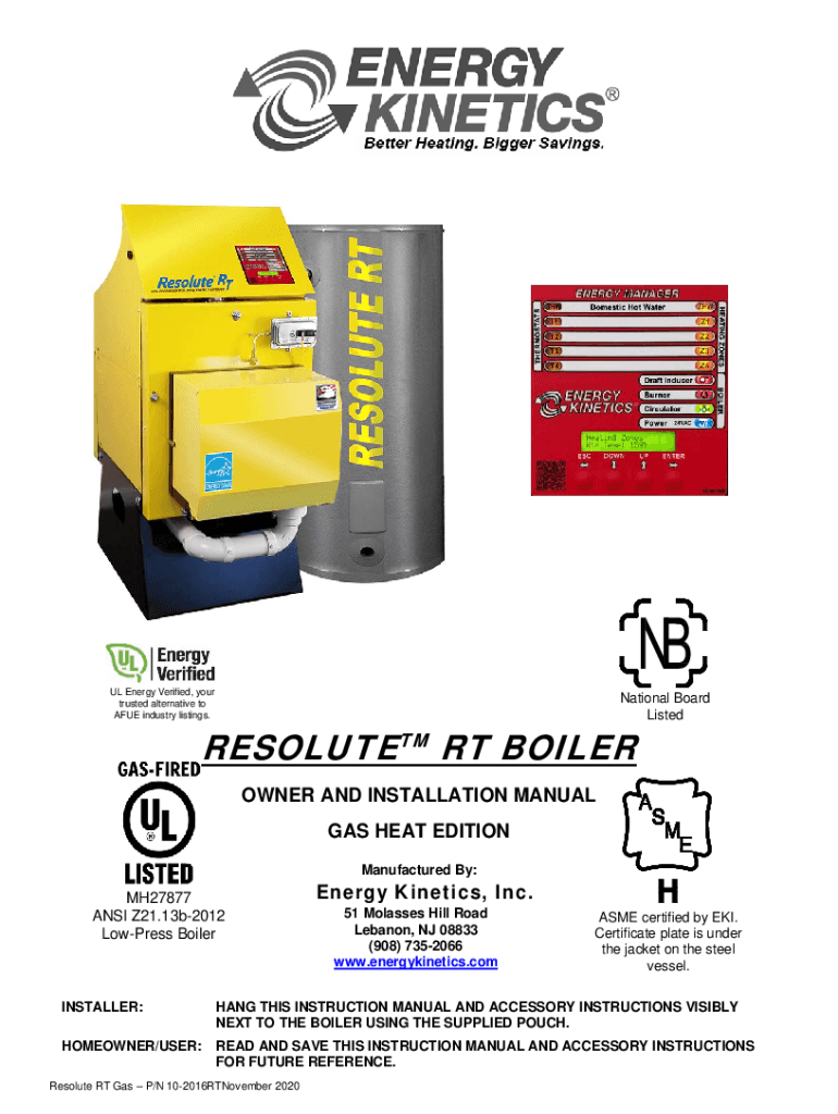 Fillable Online resolute-rt-installer-manual-gas.pdf - Energy Kinetics ...