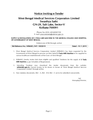 Fillable Online OF GOVERNMENT OF WEST BENGAL Fax Email Print - pdfFiller