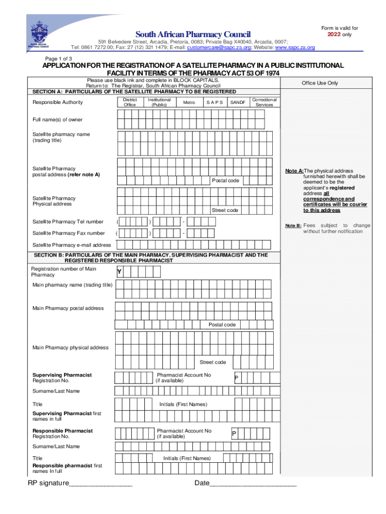 Fillable Online pharmcouncil co Get the free The South African Pharmacy ...