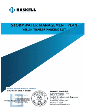 Fillable Online STORMWATER MANAGEMENT PLAN - Town of Killingly CT Fax ...